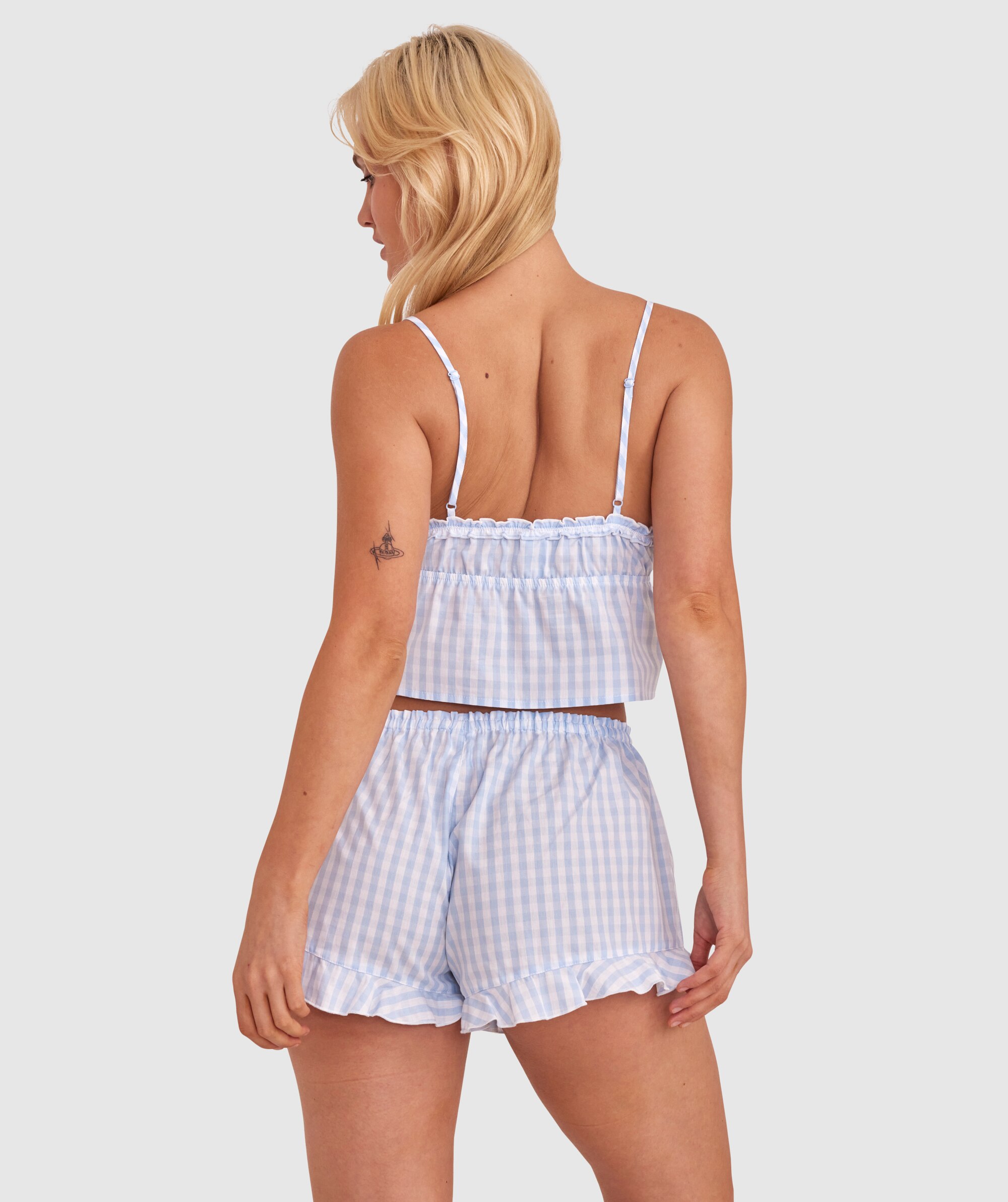 Bras N Things Liquid Satin Short - Light Blue | 00634512