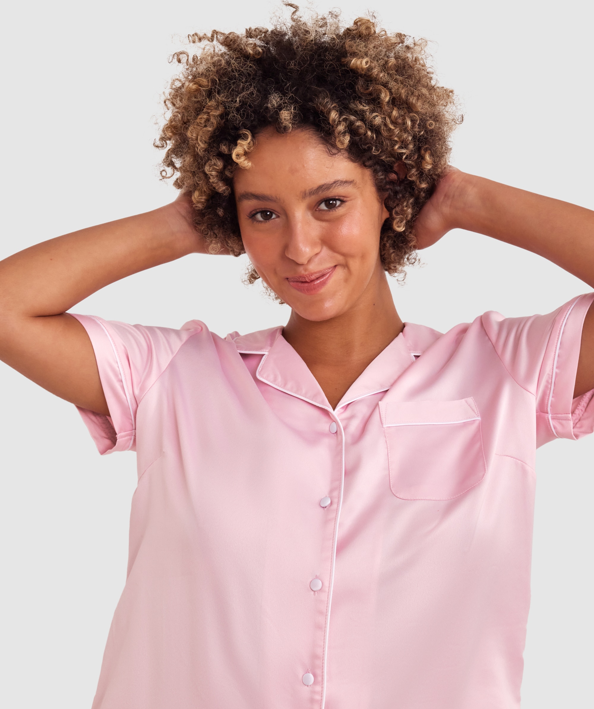 Bras N Things Liquid Satin Shorts - Pink | | 00634507