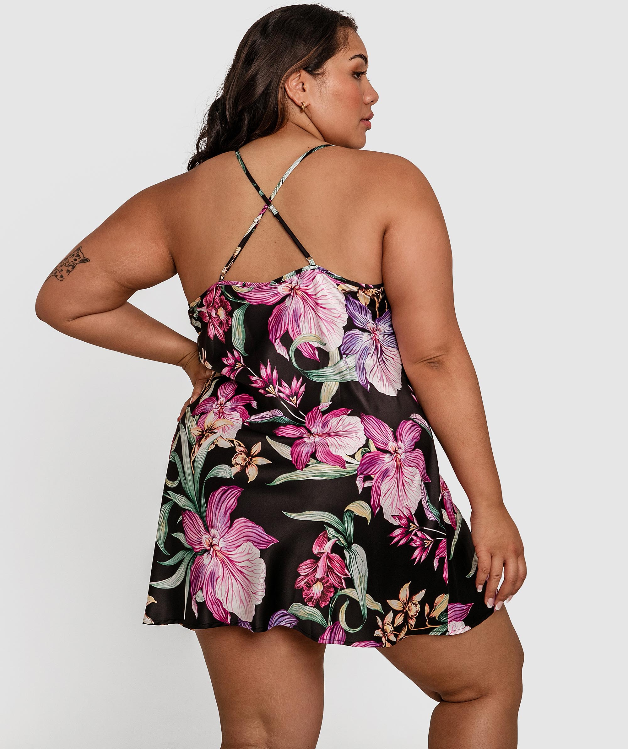 Bras N Things Orchid Bloom Print Crop Cami - Print Floral | 01404401