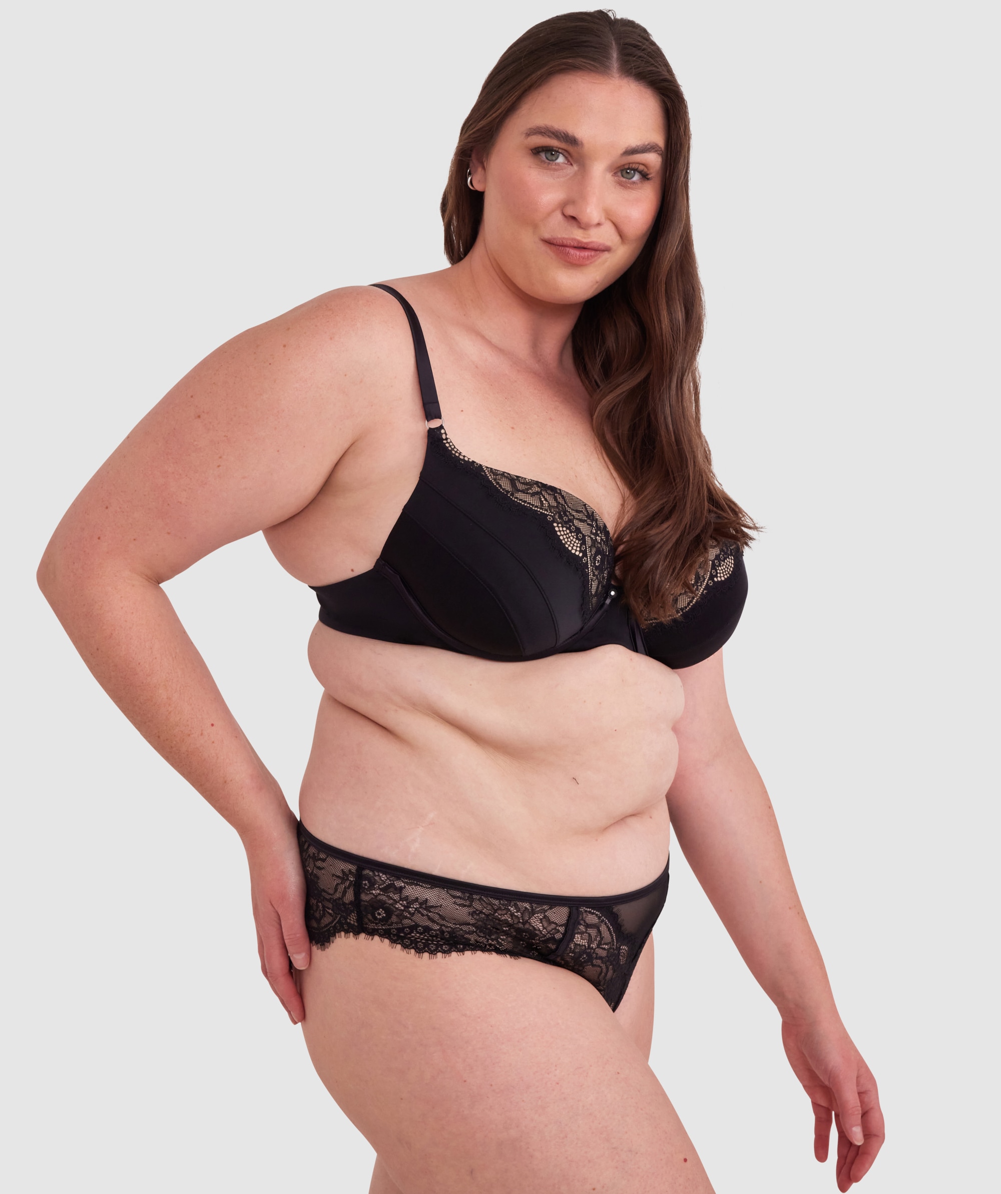 Bras N Things Revolve Brazilian Knicker - Black | 01442001