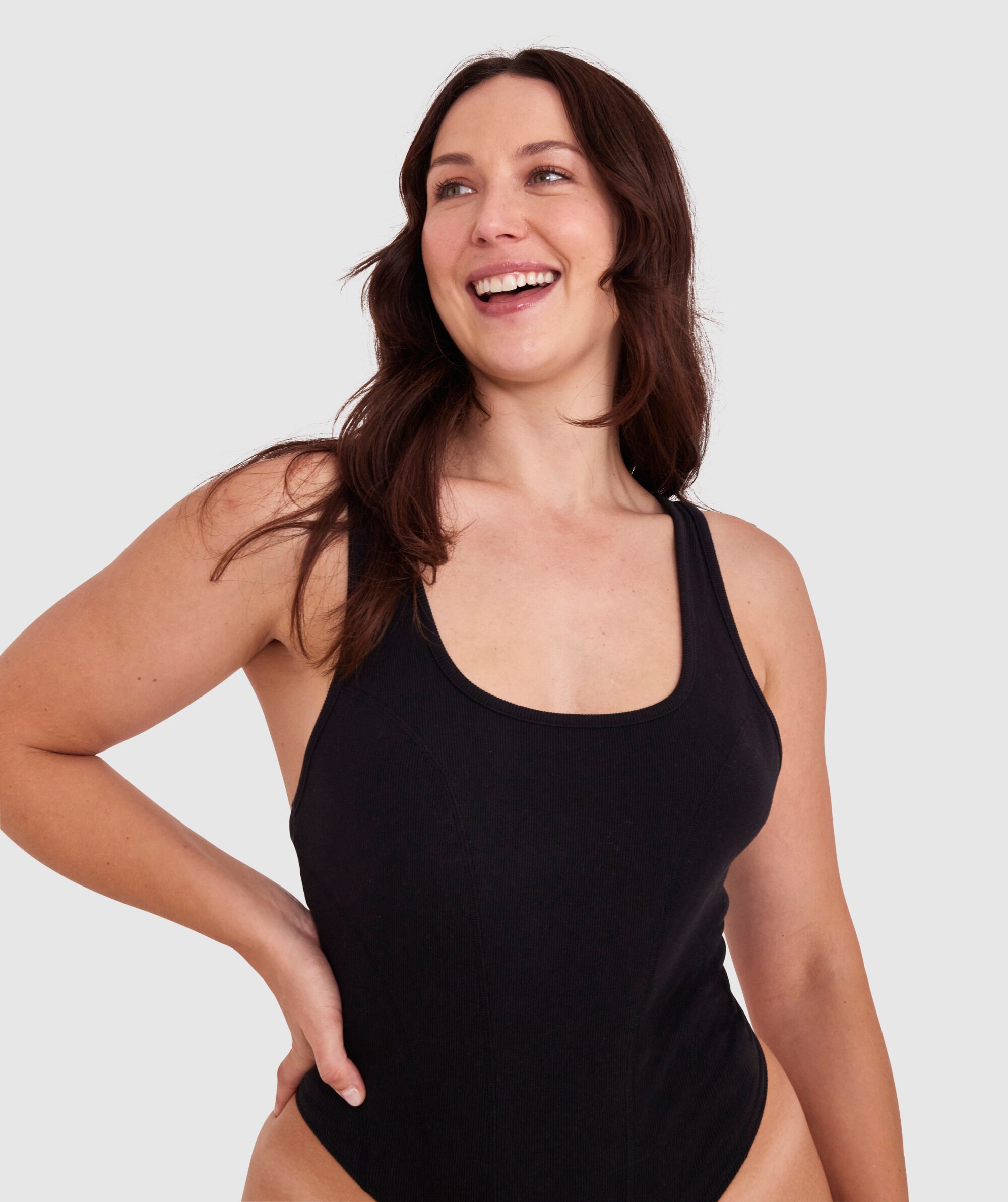 Bras N Things Time Out High Leg V String - Black | 01495501