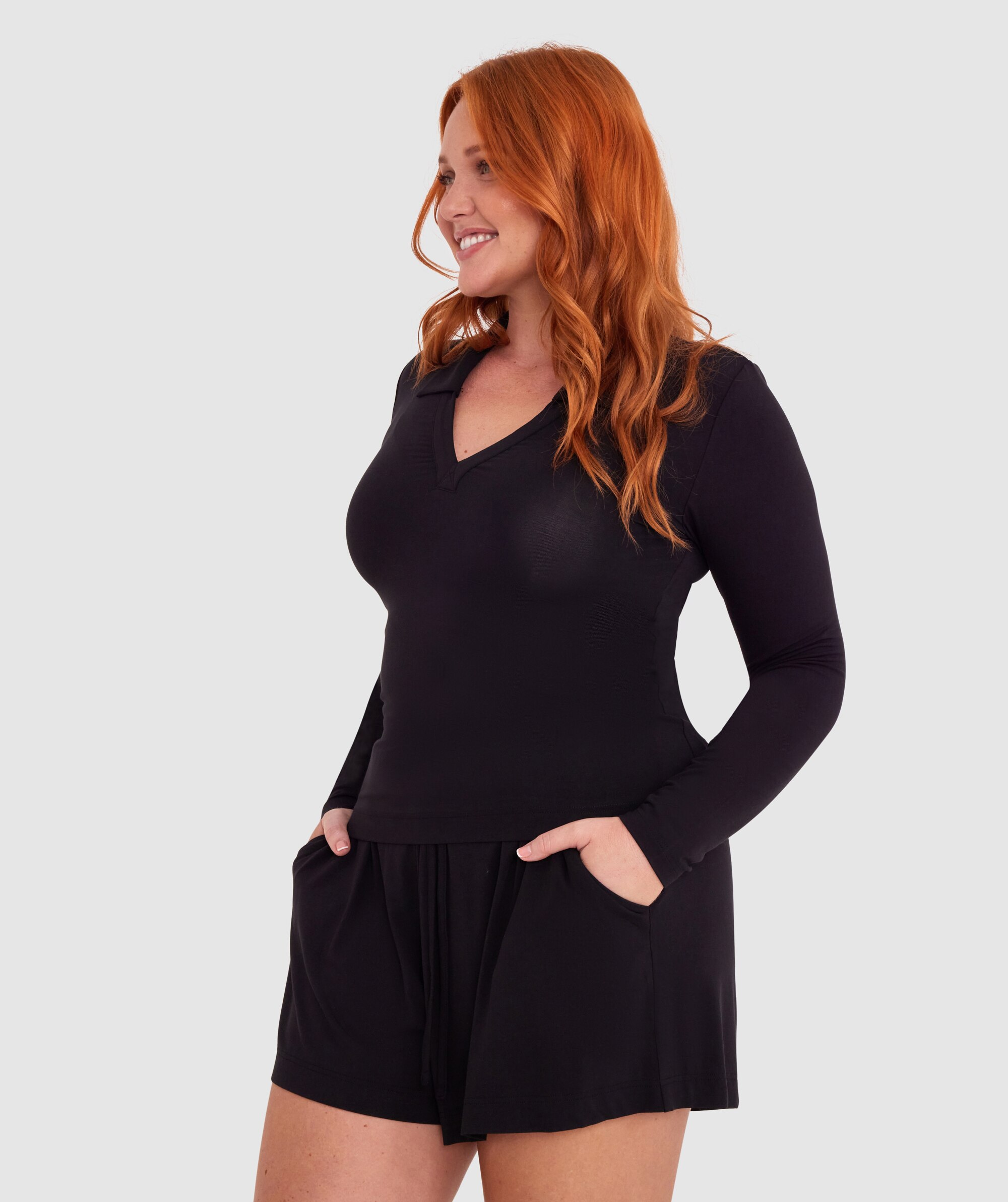Bras N Things Body Bliss Lounge Sleeveless - Black | 01505801