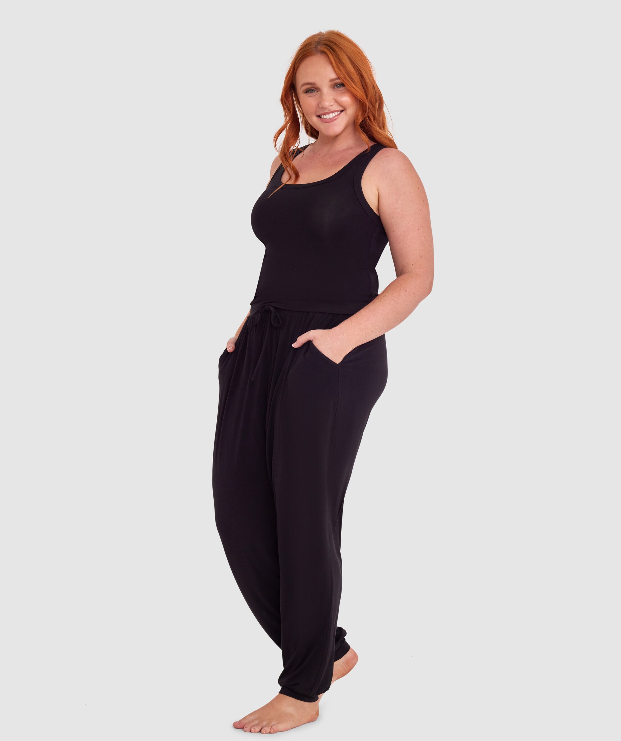 Bras N Things Body Bliss Lounge Long Pant - Black | 01505701