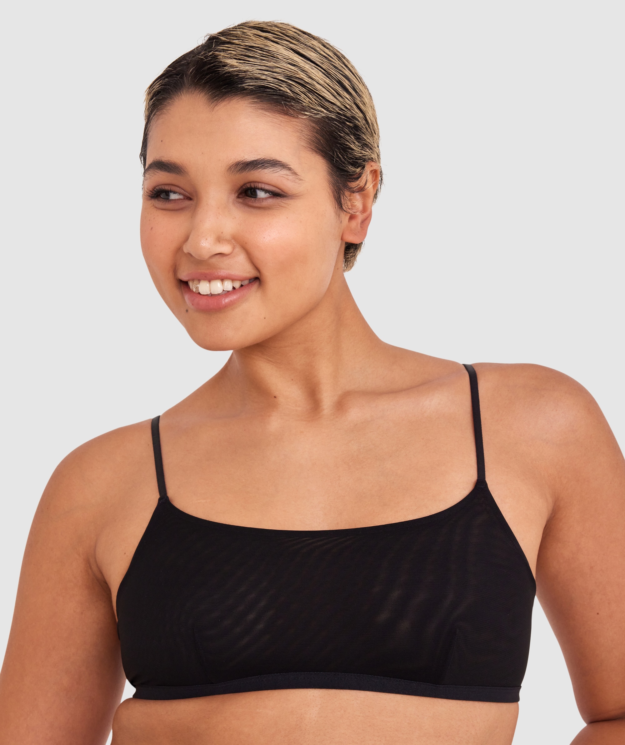 Bras N Things Made For Mesh Underwire Bodysuit Black 01568601