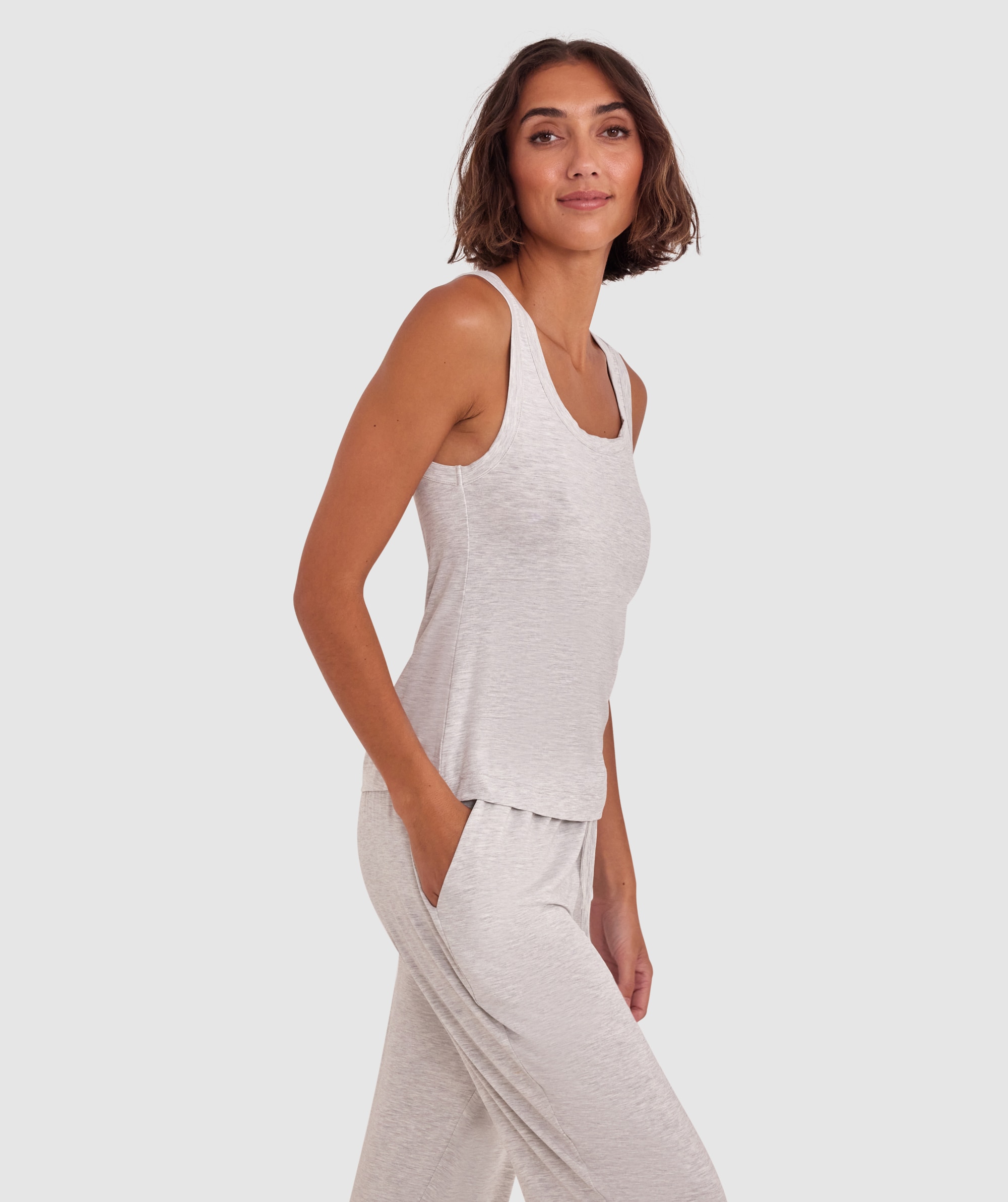 Bras N Things Body Bliss Lounge Long Sleeve - Light Grey | 01505602