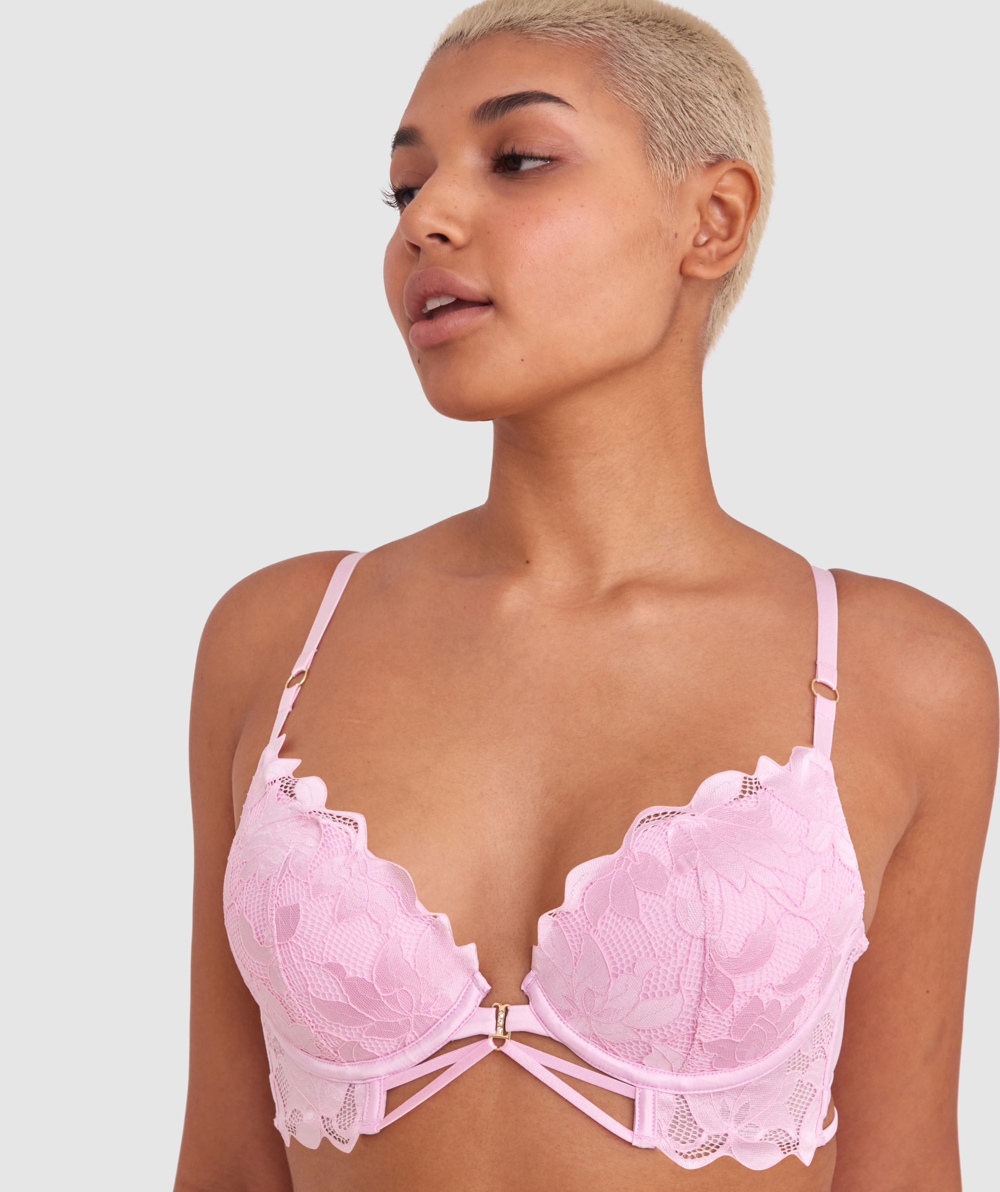 Pink push up bra review store