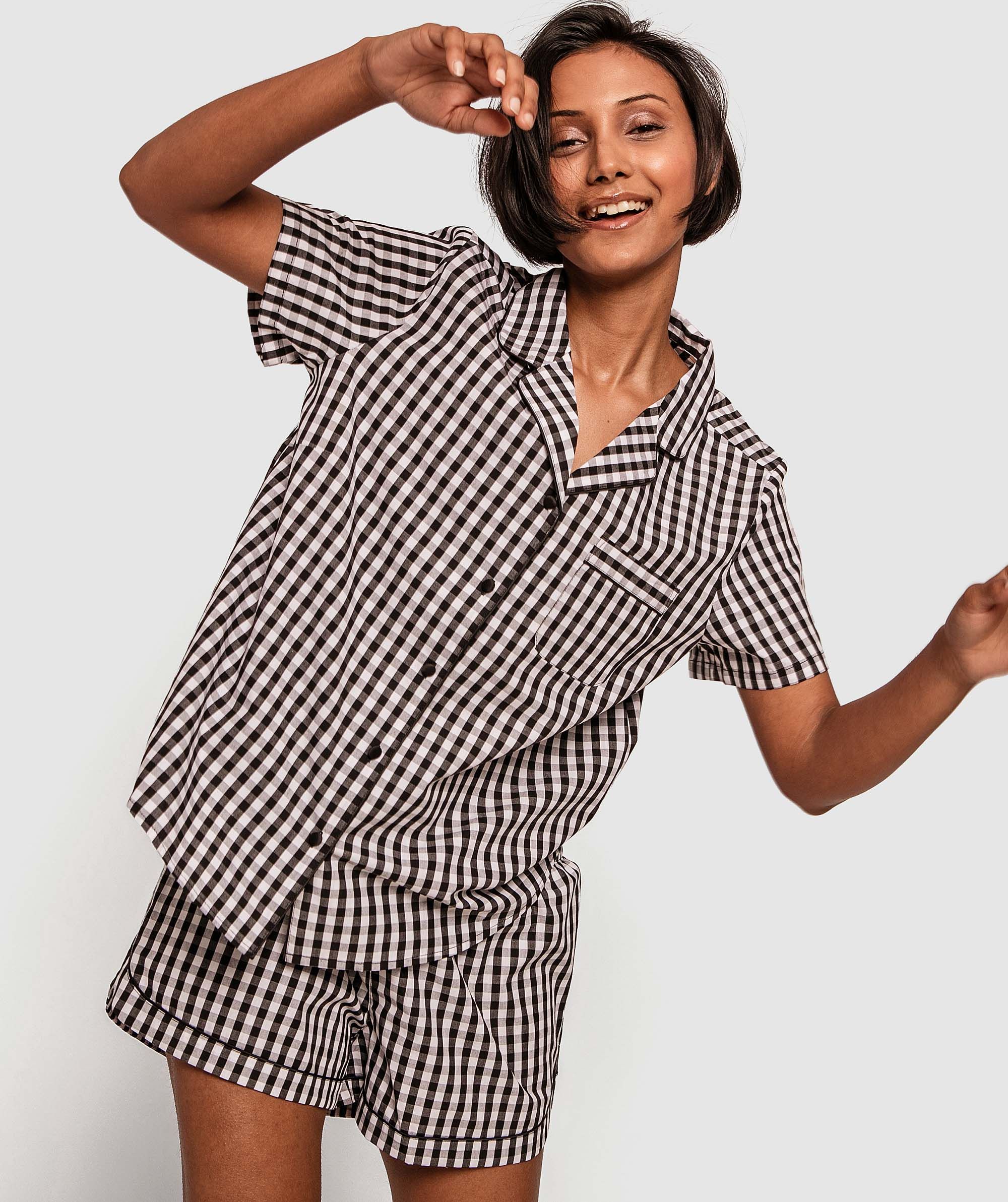 Bras N Things Gingham Short Pj Set - Print | | 01320501