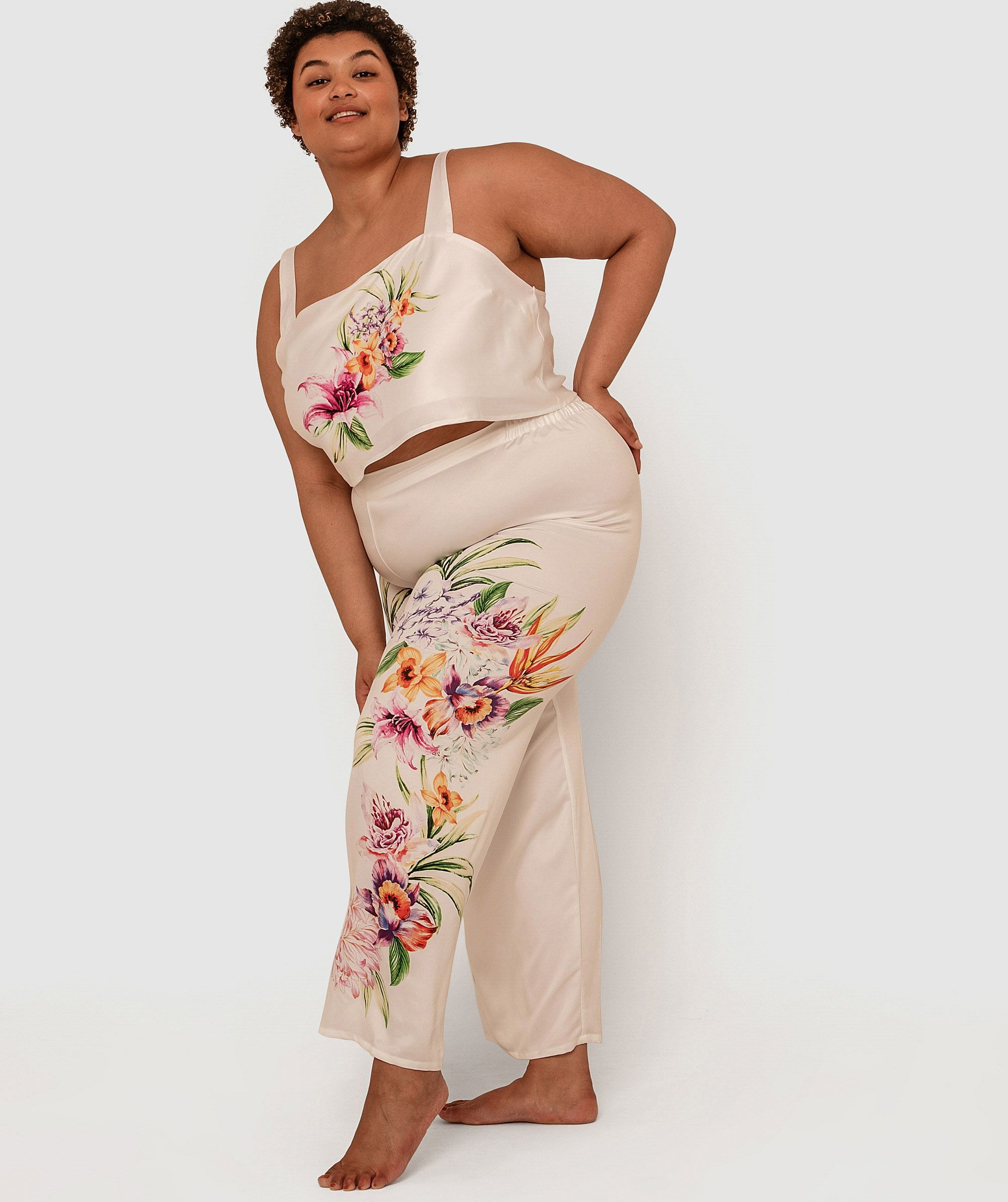 Bras N Things Robyn Wide Leg Pant - Floral Print | 01370901