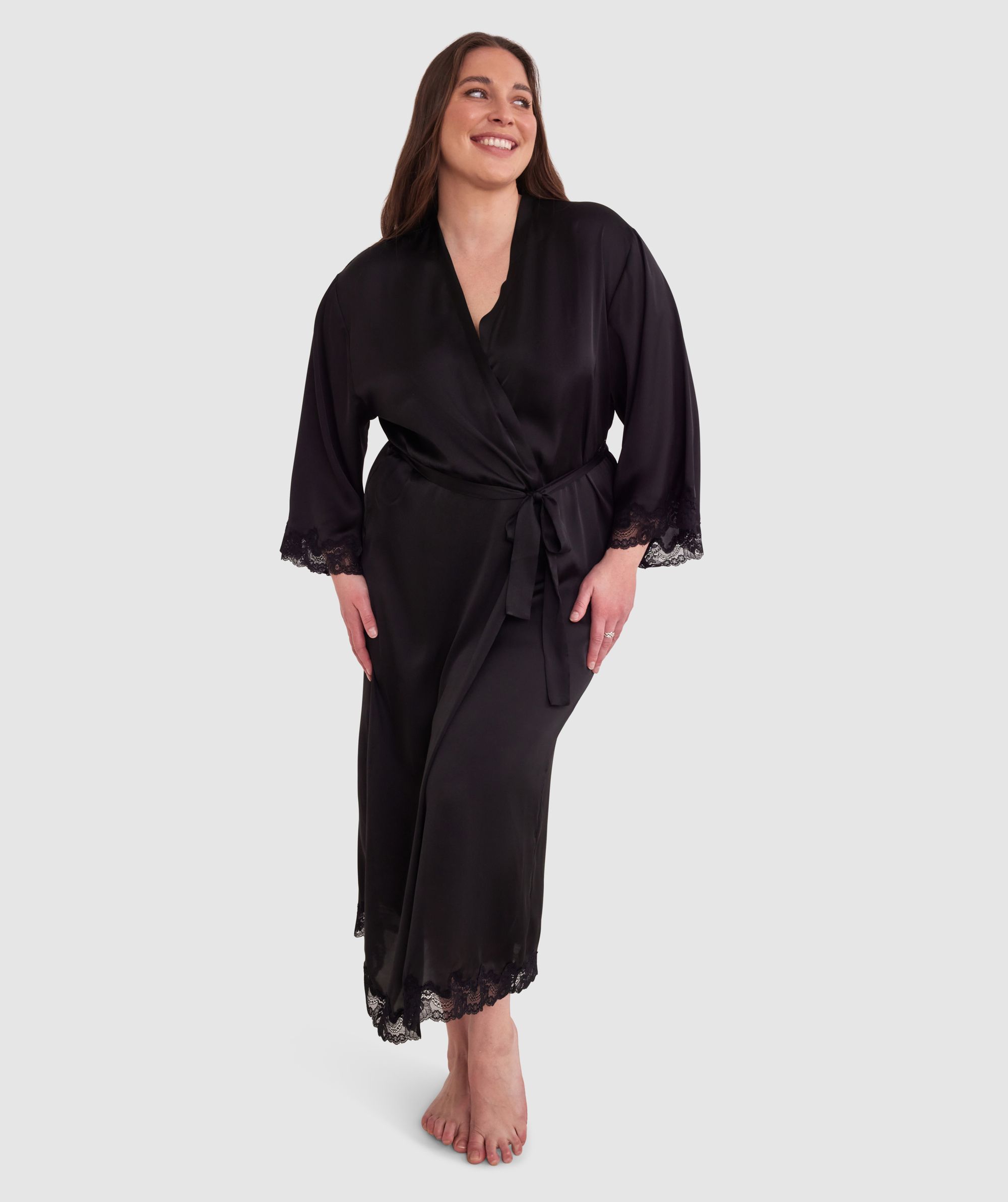 Bras N Things Sammy Long Wrap - Black | 01406004