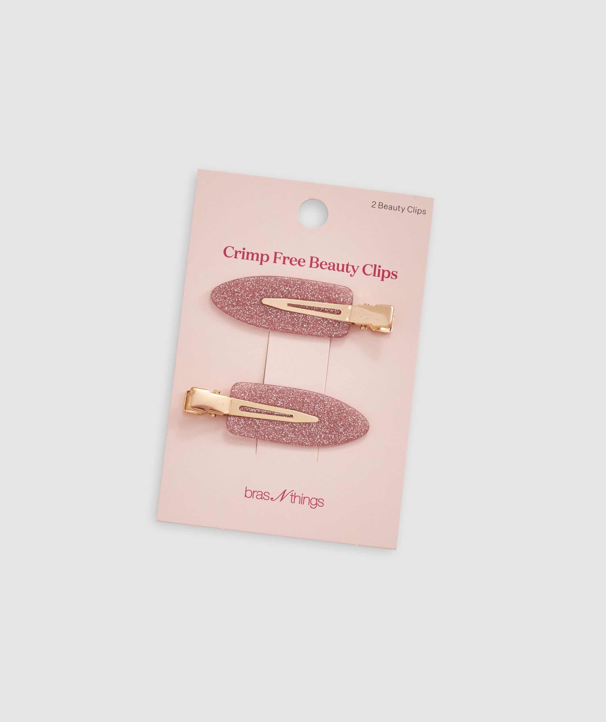 Bras N Things Crimp Free Beauty Clips 2 Pack - Pink | 01474802