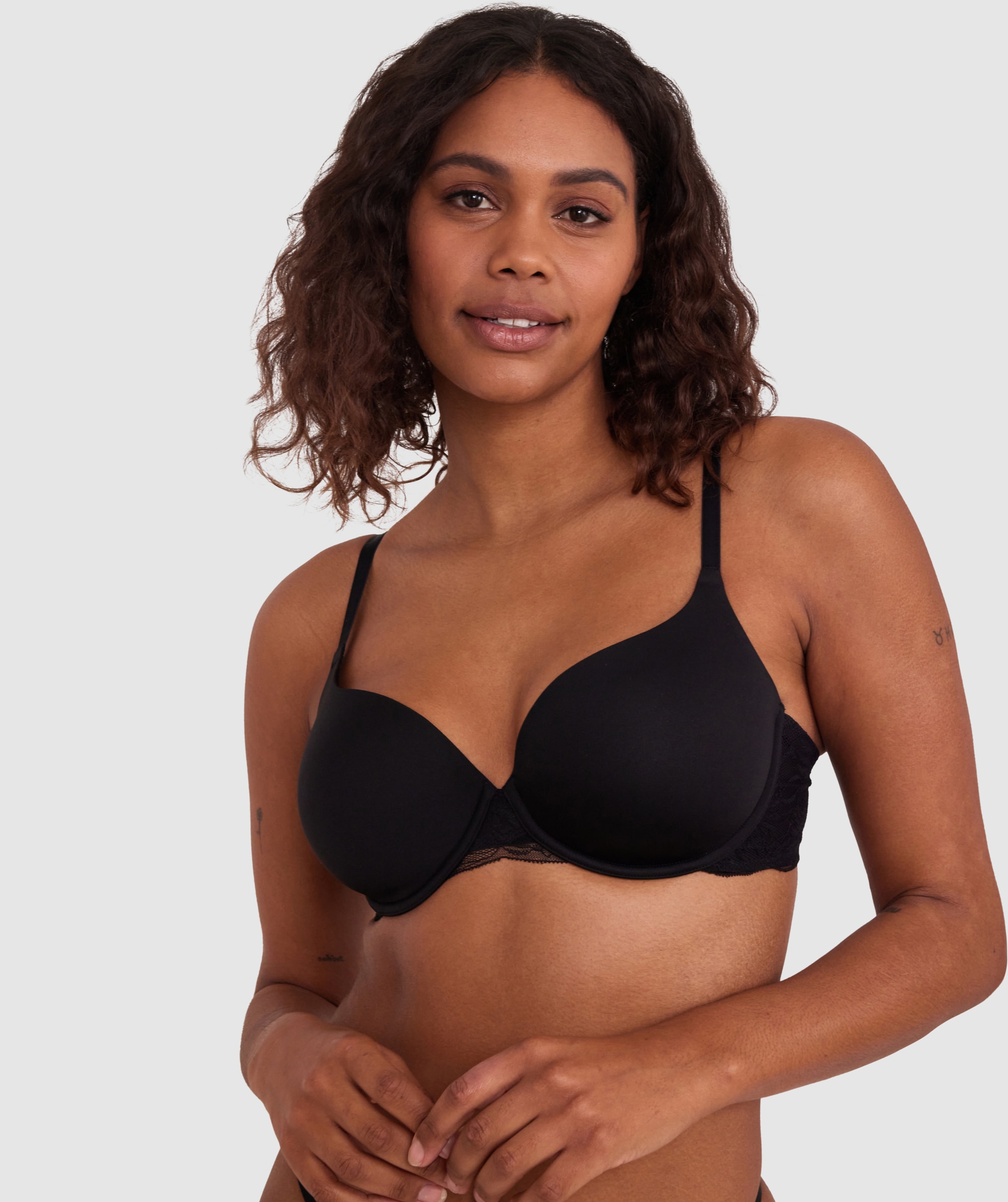 Bras N Things Everyday Luxe Contour Plunge Bra - Black | 01434001