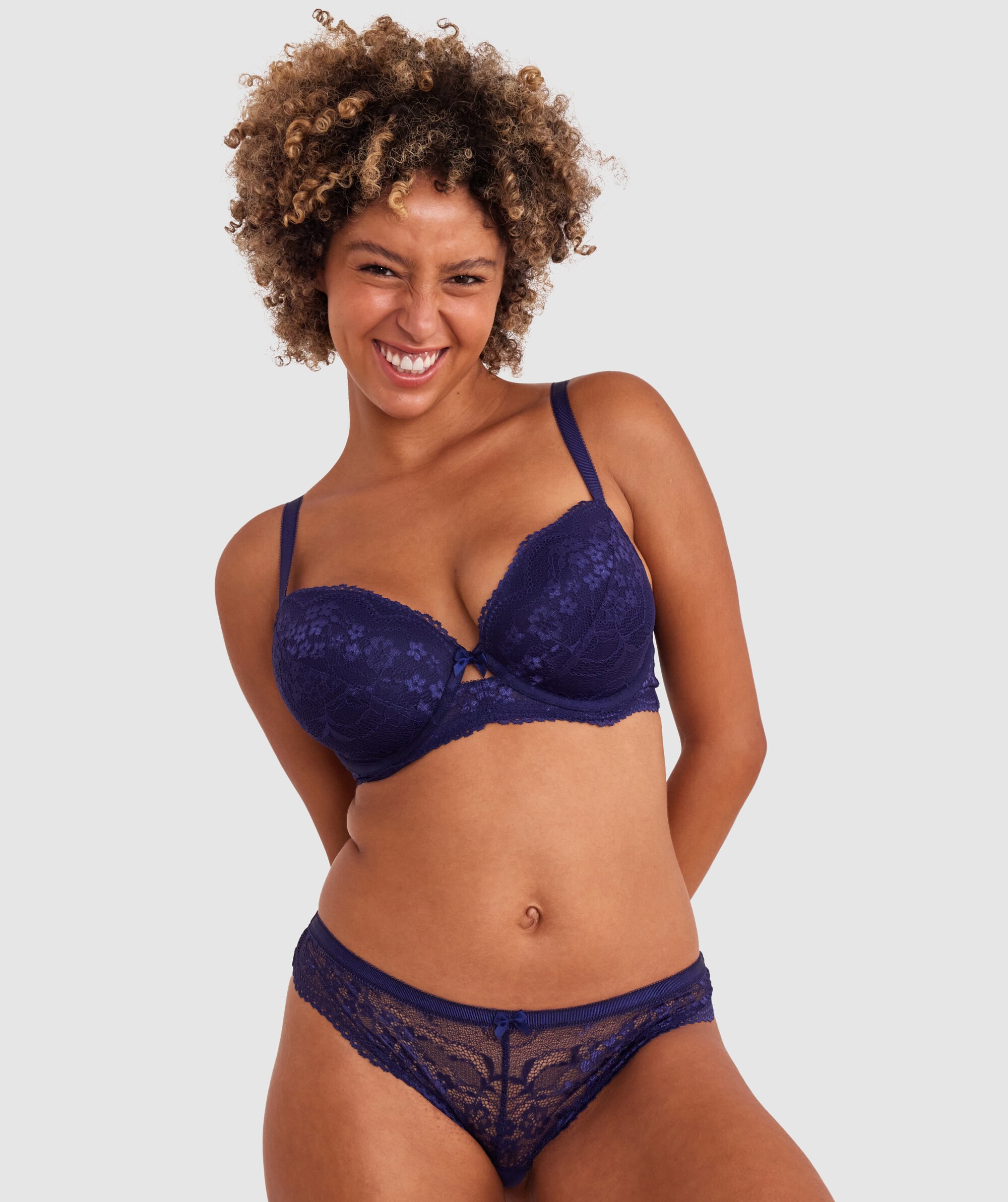 Bras N Things Hattie Push Up Bra - Navy | 01512502