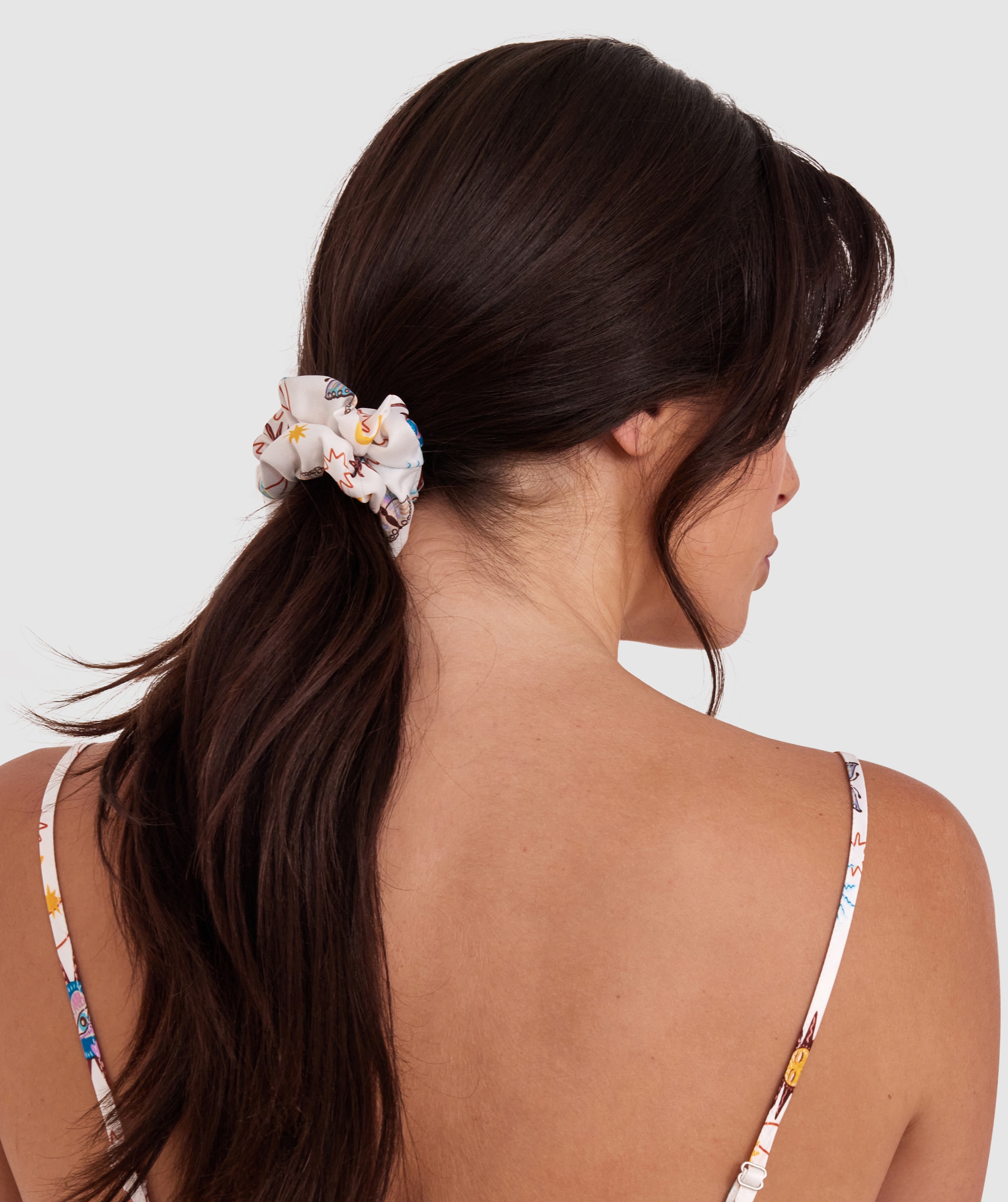 Bras N Things Luna Bralette Cami - Ivory Print | 01528101