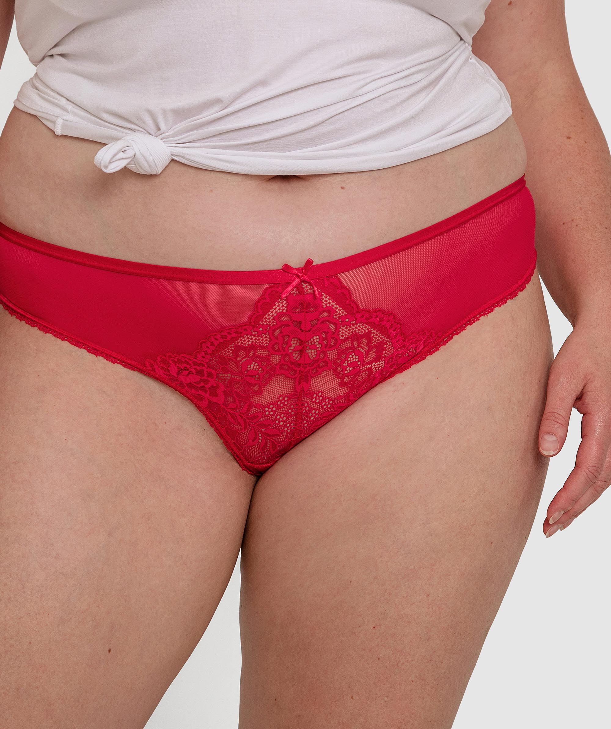 Bras N Things Suzie Brazilian Knicker - Red | 01395901