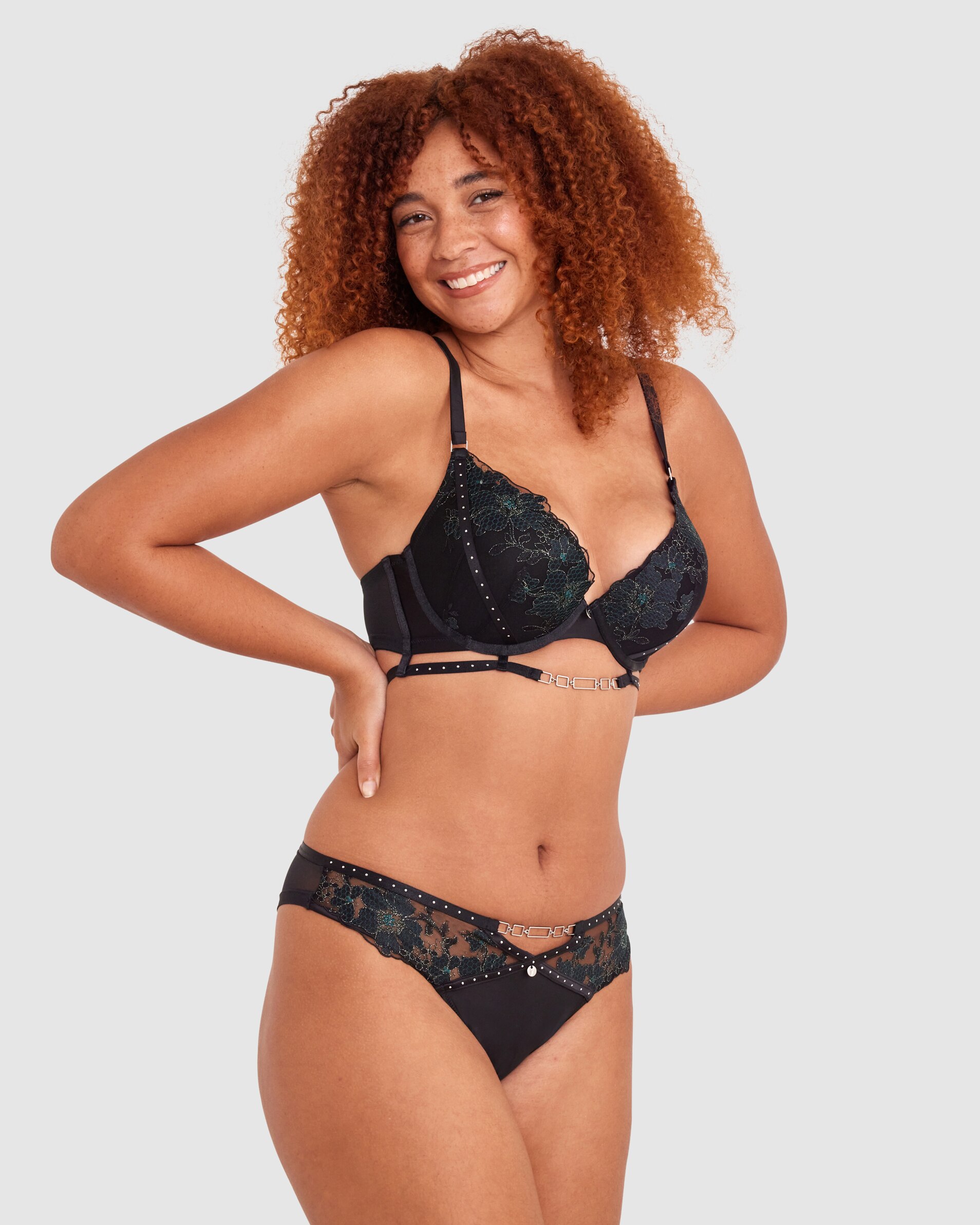 Bras N Things Vamp Lucid Lover String - Dark Green | 01453901