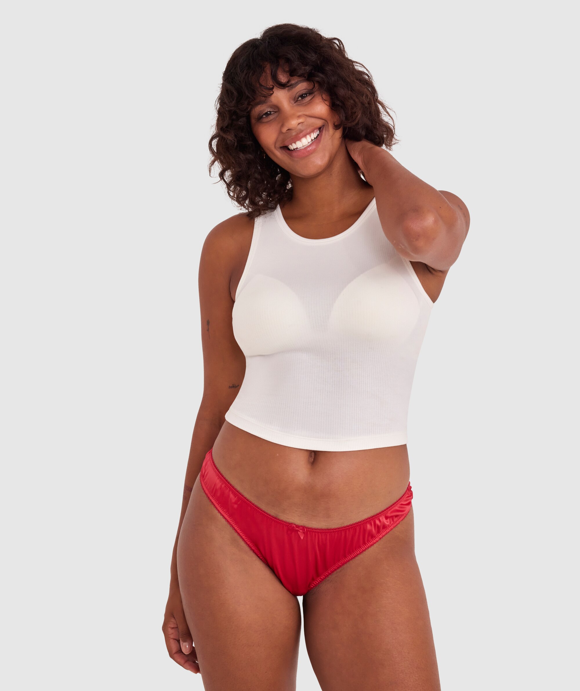 Bras N Things Vivienne Brazilian Knicker - Red | 01483801
